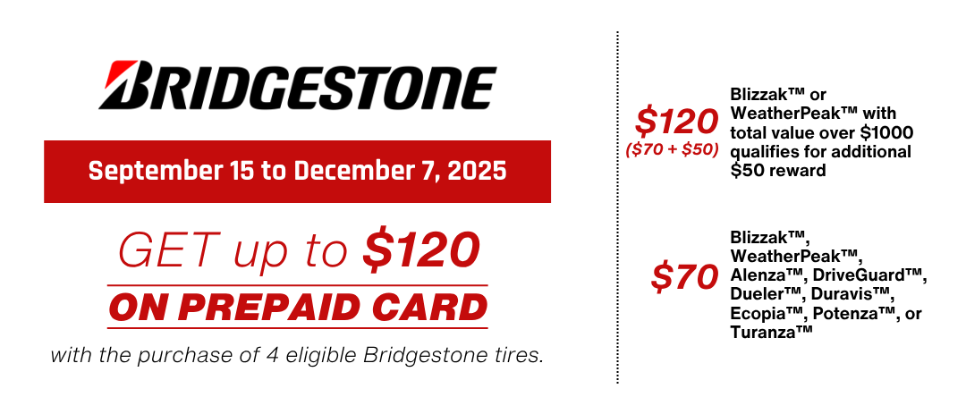 Bridgestone Rebate 2025 Canada | Bridgestone Tire Rebates 2025 ...